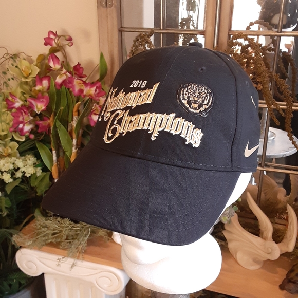 Nike | Accessories | Nike 29 Lsu National Championship Gold Embroidered ...